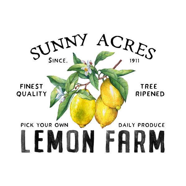 LEMON FARM - White Cloud Decor Transfers