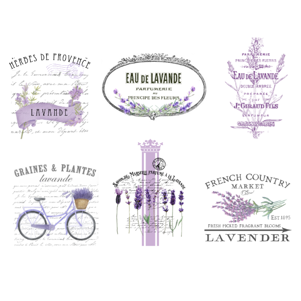 LAVENDER LABELS - White Cloud Decor Transfers