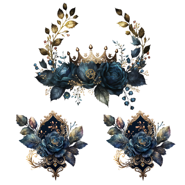 GOTHIC PRINCESS 1 - White Cloud Decor Transfers