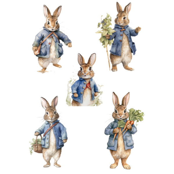 PETER RABBIT - White Cloud Decor Transfers