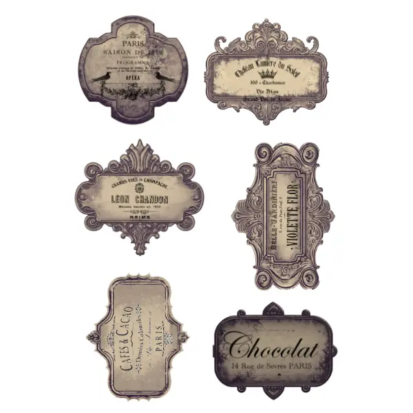 LABEL 9 - White Cloud Decor Transfers