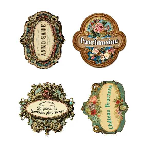 LABEL 8 - White Cloud Decor Transfers
