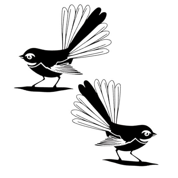 FANTAILS 3 - White Cloud Decor Transfers