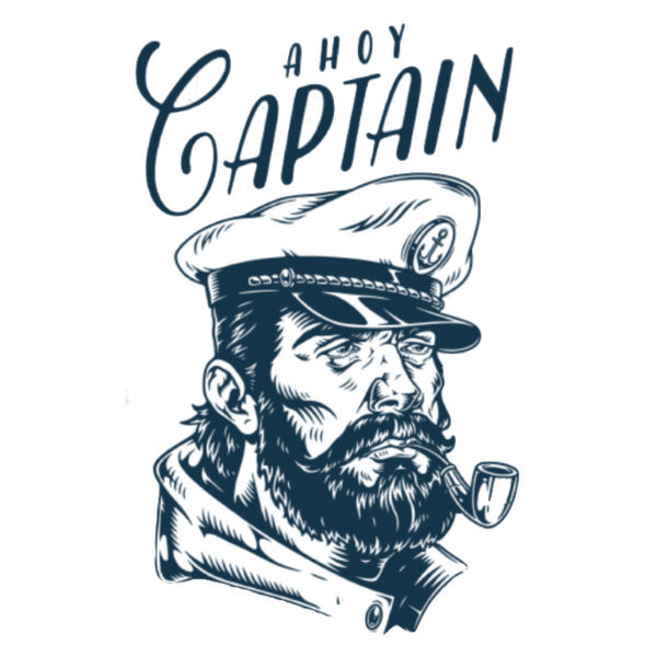 AHOY CAPTAIN - White Cloud Decor Transfers